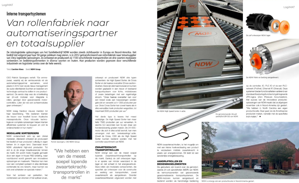 NDW in Warehouse & Logistiek Magazine - NDW-Group